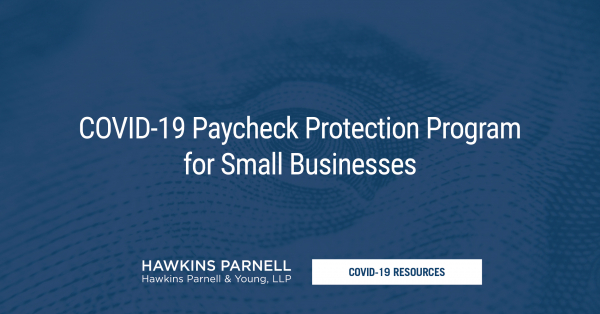 COVID-19 Paycheck Protection Program for Small Businesses
